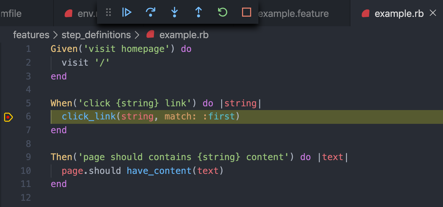Development Environment Configuration Vscode Ruby Cucumber Part2
